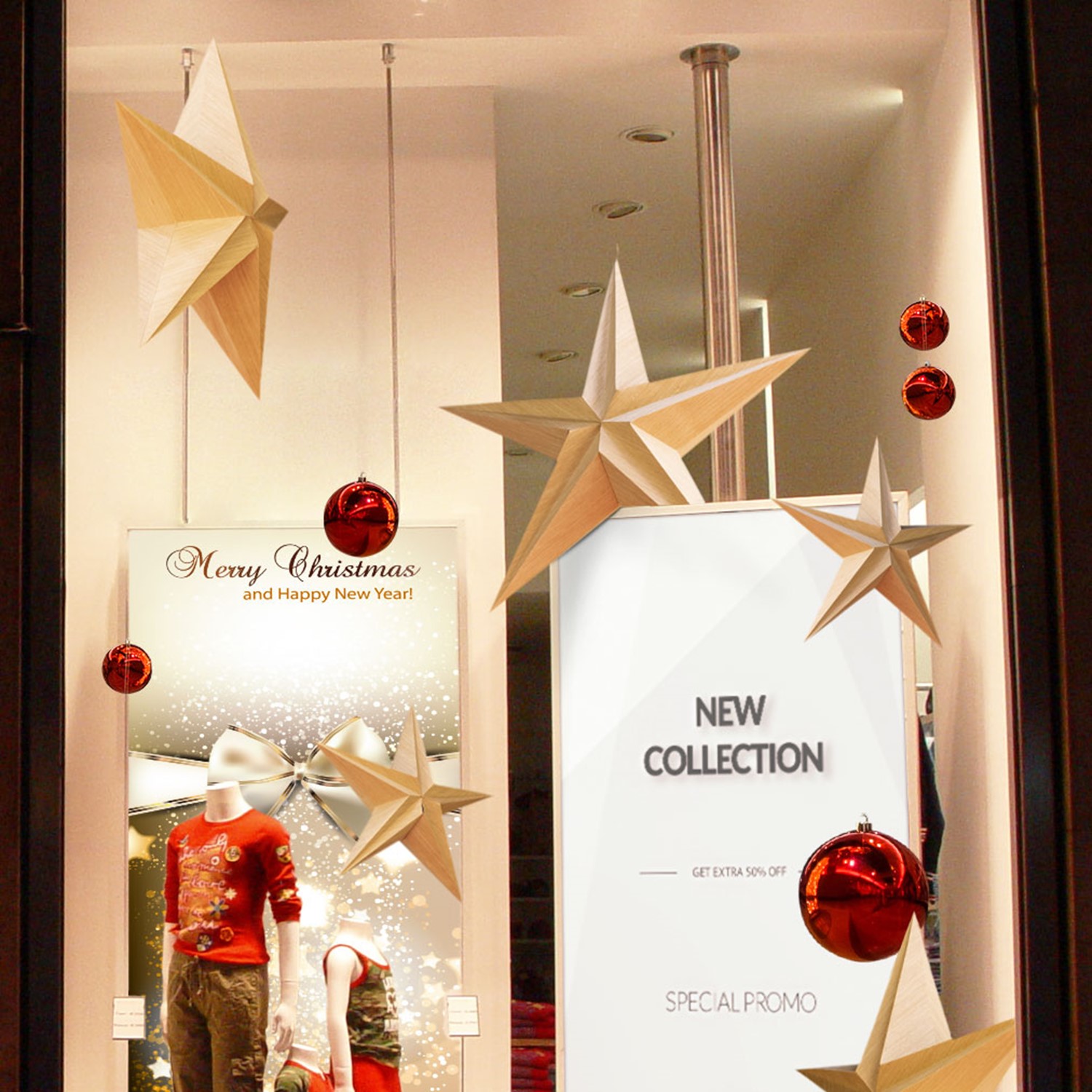 Star "Simo" - 40 x 40 x 15 cm | Simo : Globall Concept