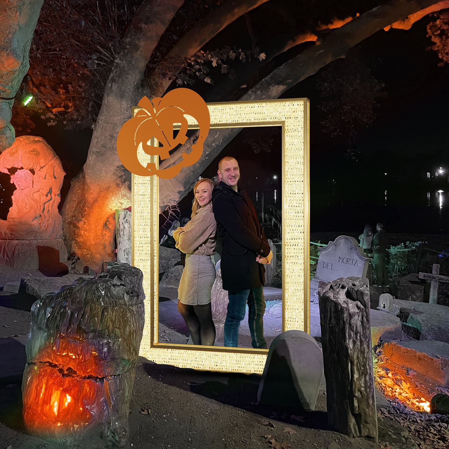 Pumpkin "Winston" - orange - 75 x 85 cm | Winston : Globall Concept